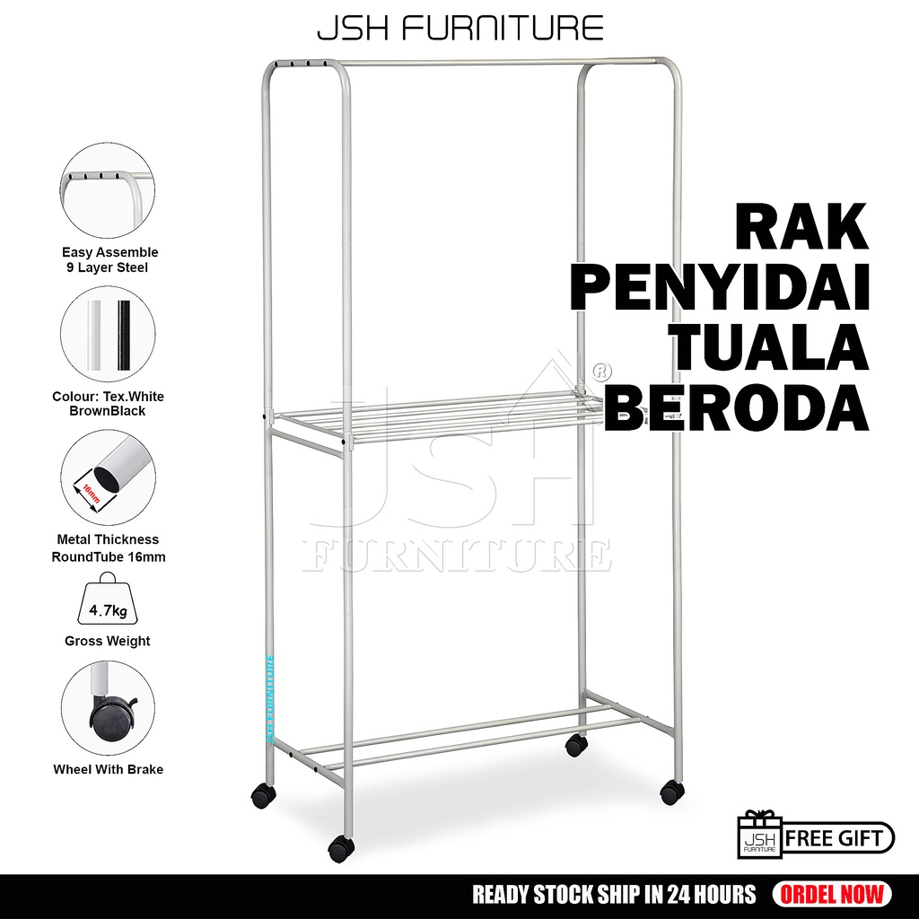 Penyidai Tuala Besi JSH T90 - Towel Hanger Ampaian Baju Penyidai Baju ...
