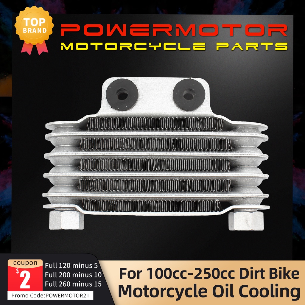 Universal Motorcycle Engine Oil Cooler 158mm Cooling Radiator for 100cc ...