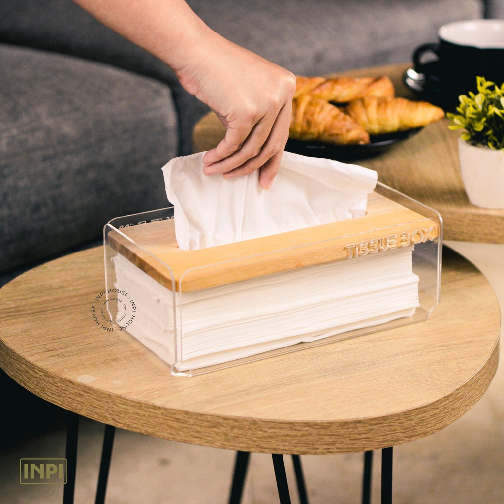 INPI - Minimalist Wooden Tissue Box for Cafe Tissue | Shopee Malaysia