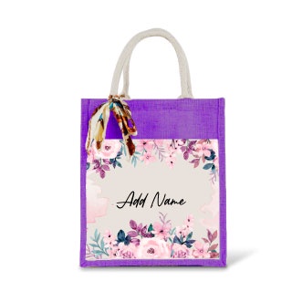 [BAG SULAM NAMA] JUTE BAG SLING TOTE CANVAS BAG MEDIUM SIZE ...