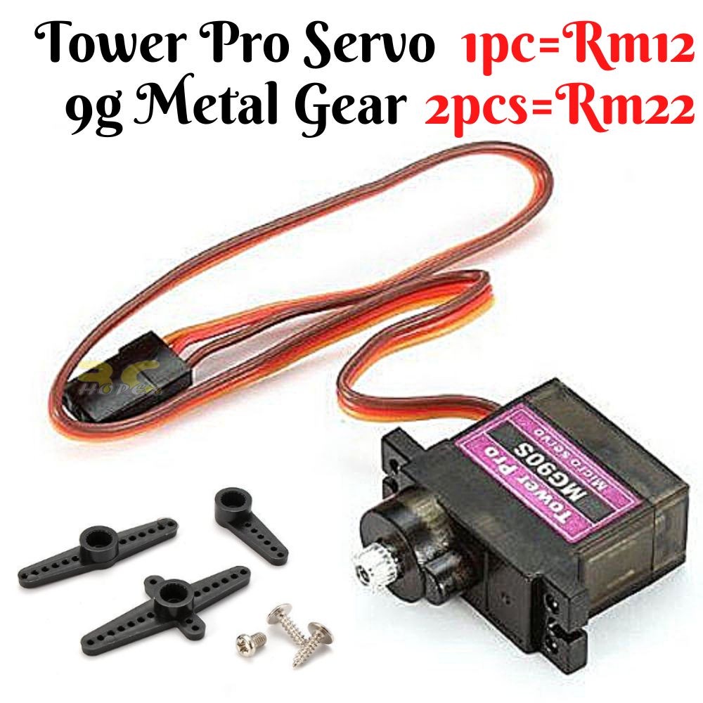 Towerpro Mg90s 9g Micro Analog Metal Gear Servo 180 Degree With Servo
