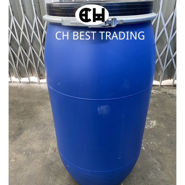 120L/160L Tong Biru/ Open Top Plastic Drum ( READY STOCK ) | Shopee ...