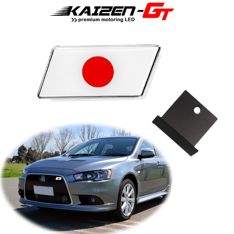 Universal JDM Japan Flag Style Emblem Badge Aluminum Plate Sticker with ...