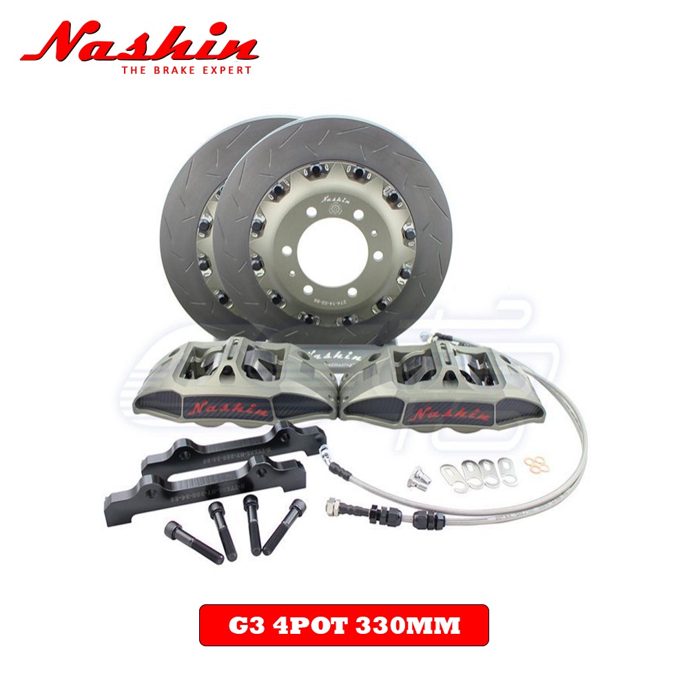 Nashin G3 4 Pot Big Brake Kit (330mm) | Shopee Malaysia