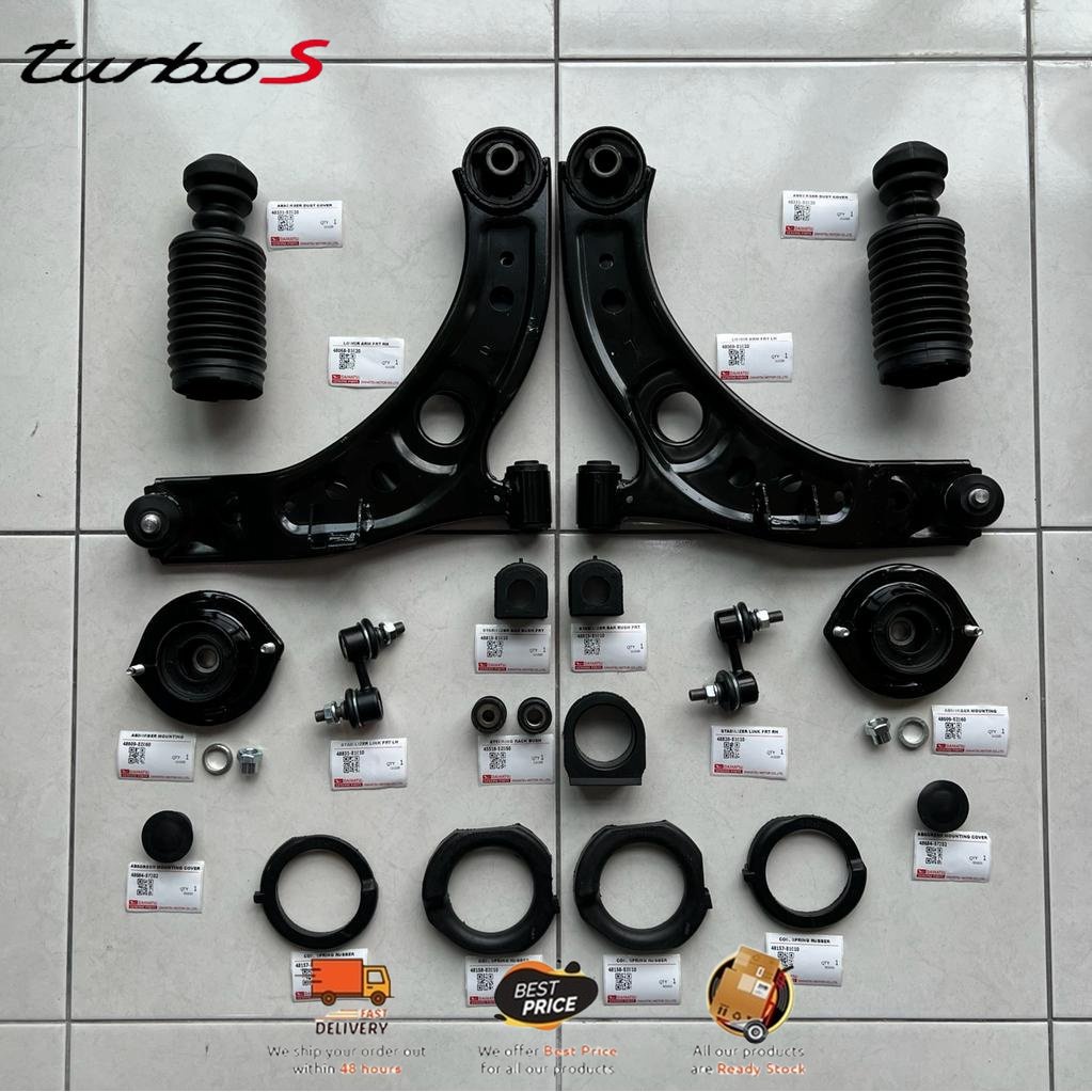 23 ITEM COMPLETE SET LOWER ARM/STABILIZER LINK/STEERING RACK BUSH ...