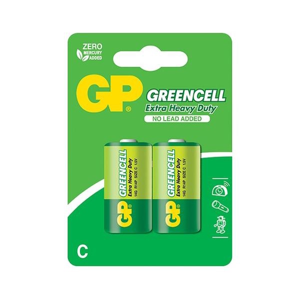GP Greencell Extra Heavy Duty Battery Carbon Zinc C 2pcs | Shopee Malaysia