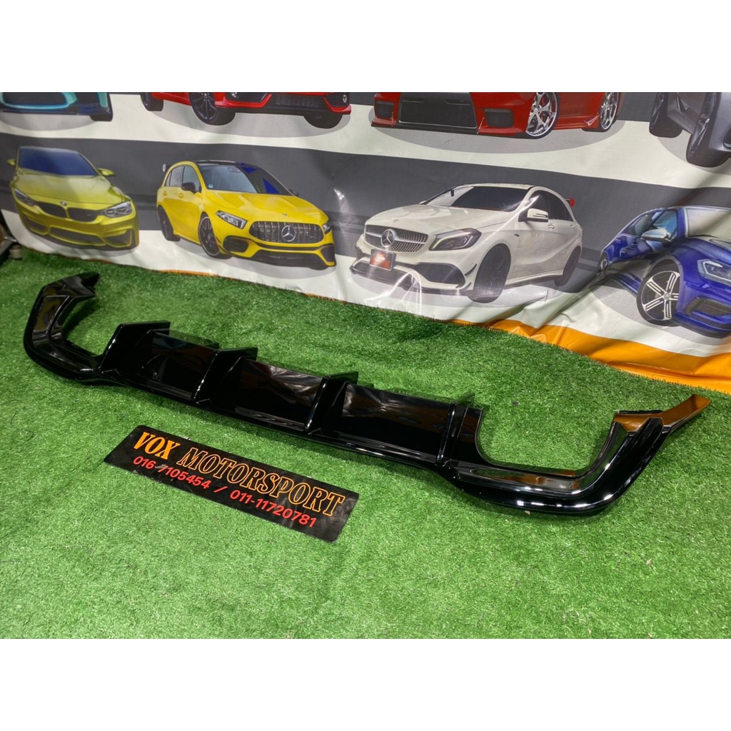 1 volkswagen golf mk8 gti rline maxton rear diffuser fit for untuk gti ...
