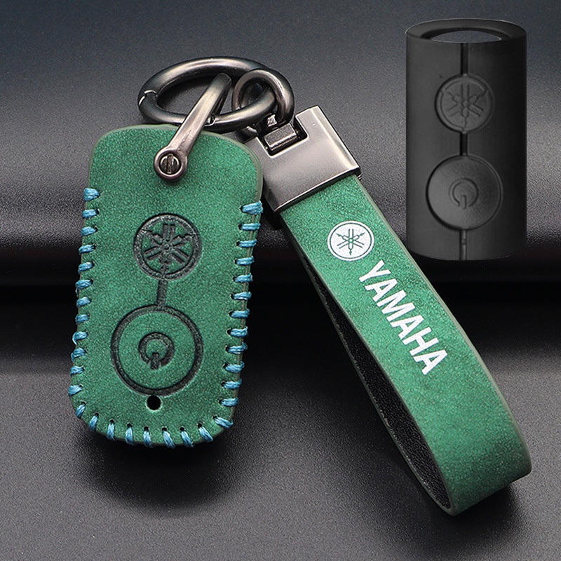 Yamaha y16zr xmax y16 Remote Key Leather Case Cover With Keychain For ...