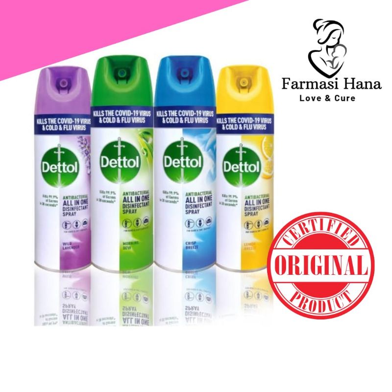 DETTOL DISINFECTION SURFACE SPRAY 450ML [ FULL RANGE ] | Shopee Malaysia