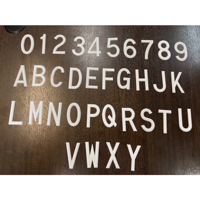 【PACK】Standard JPJ Car Number Plate White Plastic Font Nombor Plate ...