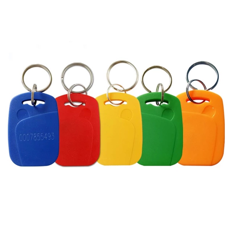 100Pcs RFID Tag Key Fob Keyfobs Keychain Ring Token 125Khz Proximity ID ...