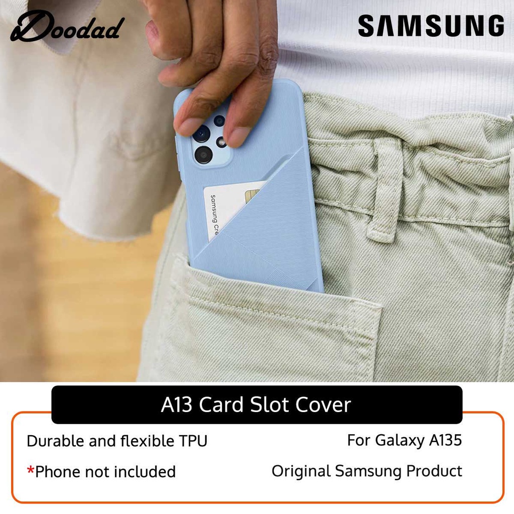 Original Samsung Galaxy A13 ( SM - A135 ) Card Slot Cover (Arctic Blue ...