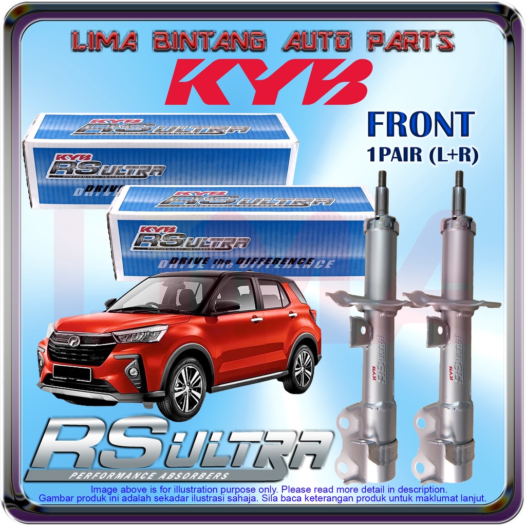 ( 1Pair ) Perodua Ativa Front Shock Absorber Heavy Duty RS ULTRA KAYABA ...