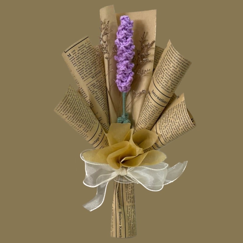 Handmade Crochet Flower Bouquet Lavender [Price for 1 flower only ...