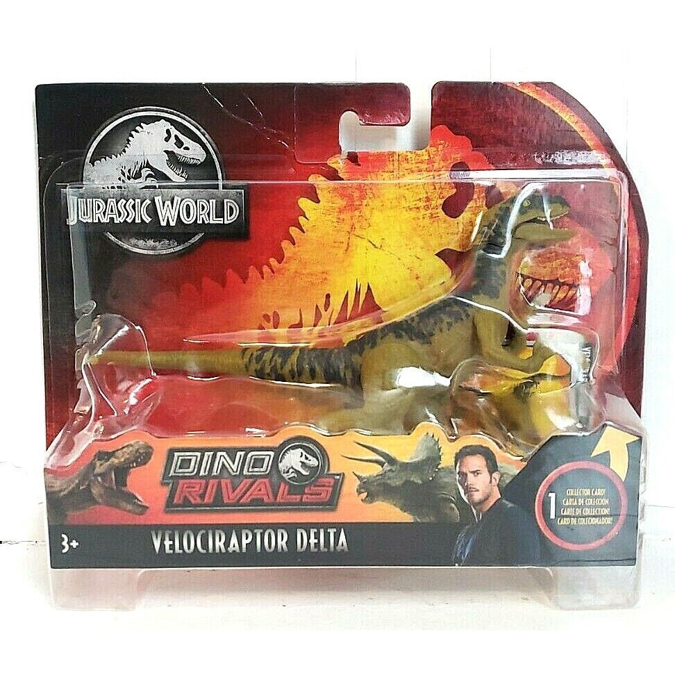 Jurassic World Dino Rivals Attack Pack Velociraptor Dinosaur Delta Fast ...