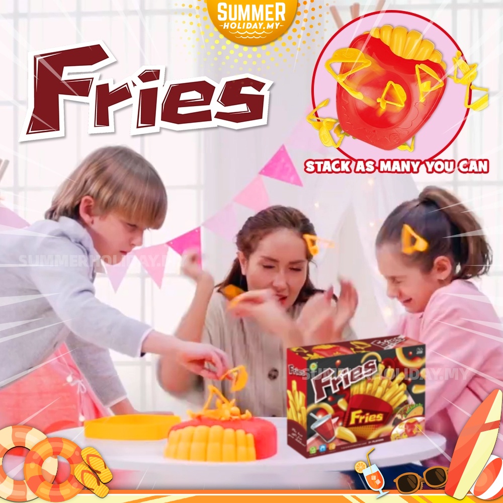 French Fries Jumping Put And Bounce Multiplayer Family Time Board Game ...