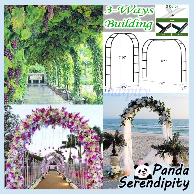 Iron Arch Wedding Arch Rack Wrought Party Garden Vine Gerbang Besi ...