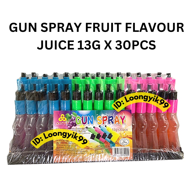 GUN SPRAY FRUIT FLAVOUR JUICE 13G X 30PCS | Shopee Malaysia
