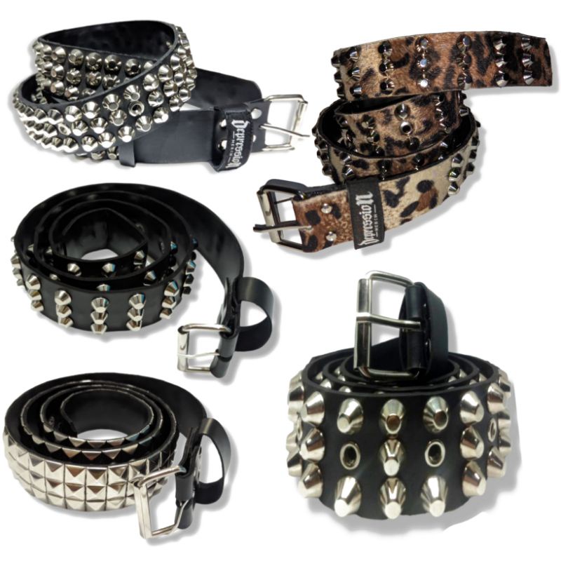 DEPRESSION - SPIKE BELT / SPIKE BUCKLE / PUNK SPIKE BELT STUD MODEL ...