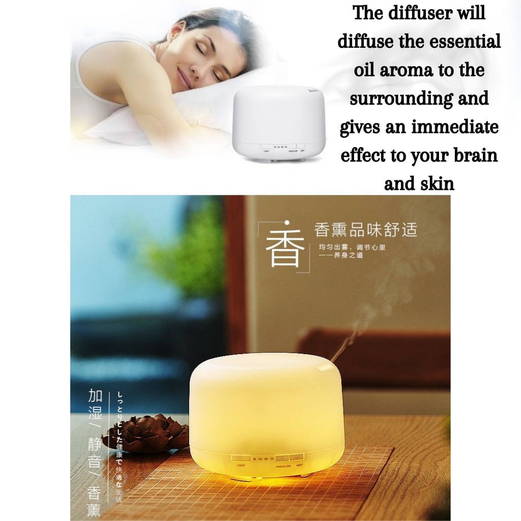 [800ml/300ml] Muji style essential oil ultrasonic diffuser/humidifer ...