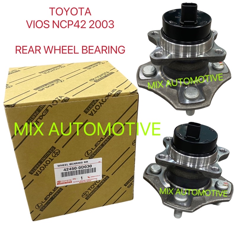 100% ORIGINAL TOYOTA VIOS NCP42 REAR WHEEL BEARING HUB MADE IN JAPAN ...