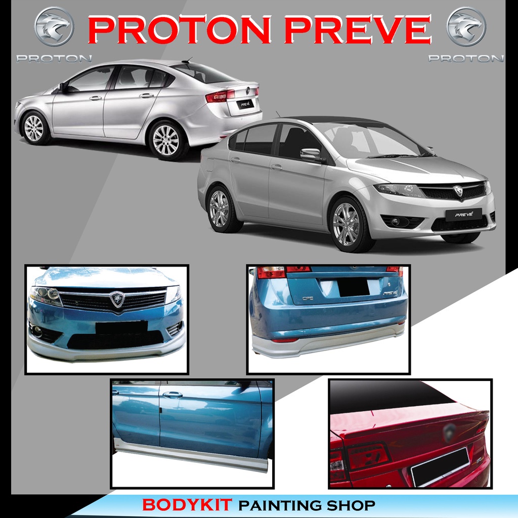 PROTON PREVE R3 STYLE FULLSET SKIRTING (FRONT SKIRT ,SIDE SKIRT, REAR ...