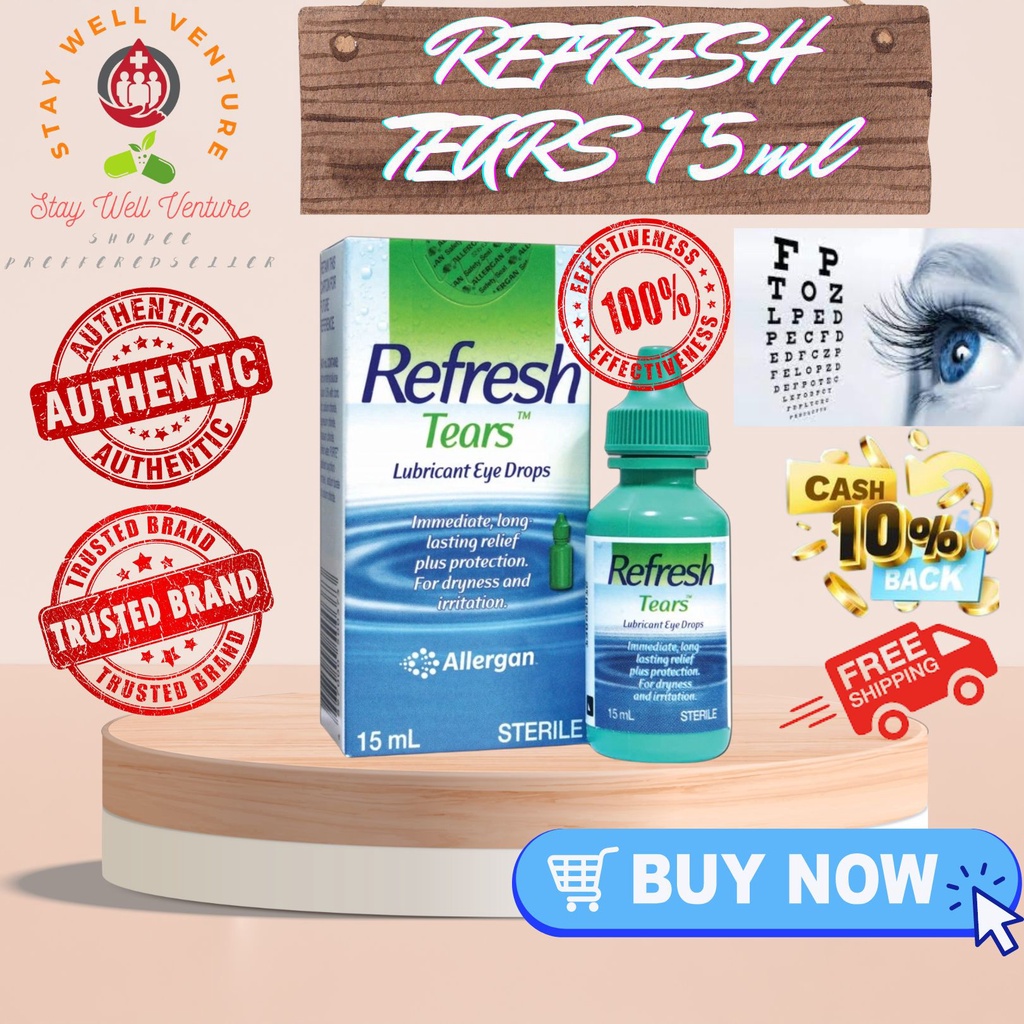 EXP (09/25) Refresh Tears Eye Drops 15ml (Promo) | Shopee Malaysia