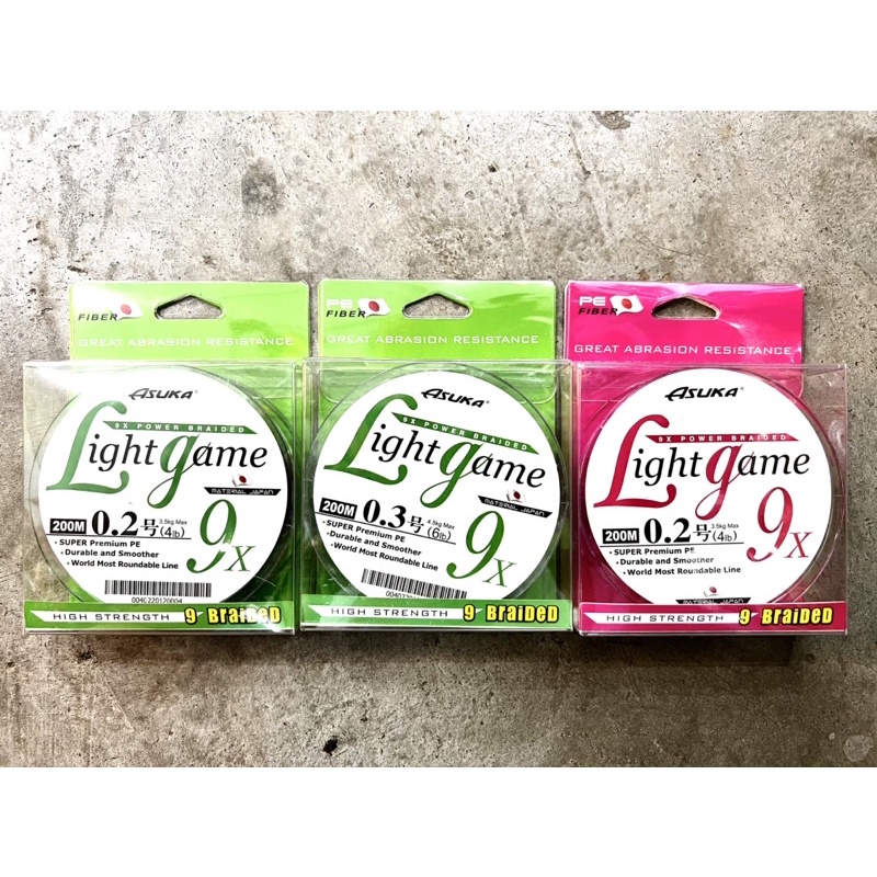 TALI PANCING BENANG ASUKA 9x POWER BRAIDED LIGHT GAME PE LINE | Shopee ...