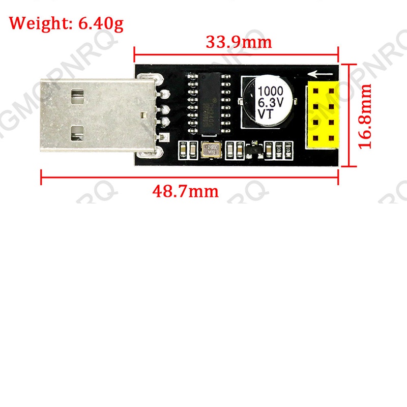ESP01 Programmer Adapter UART GPIO0 ESP-01 Adaptater ESP8266 CH340G USB ...