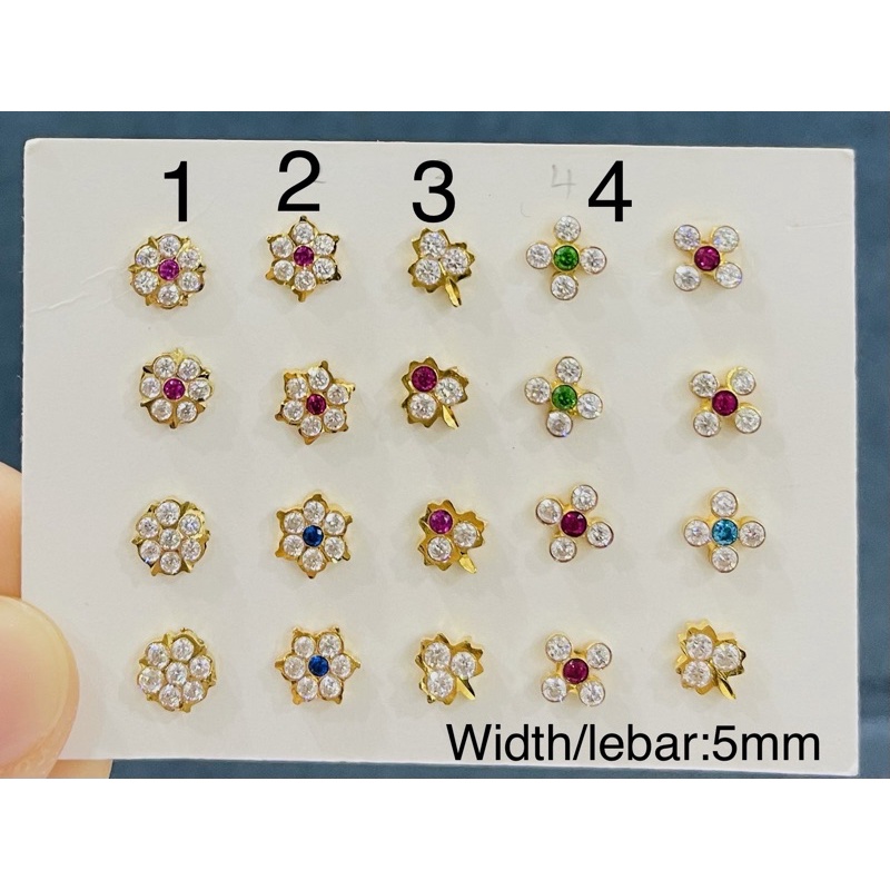Youloong Designer Mukuthi 1Biji/ 1PCs Nose Stud | Shopee Malaysia