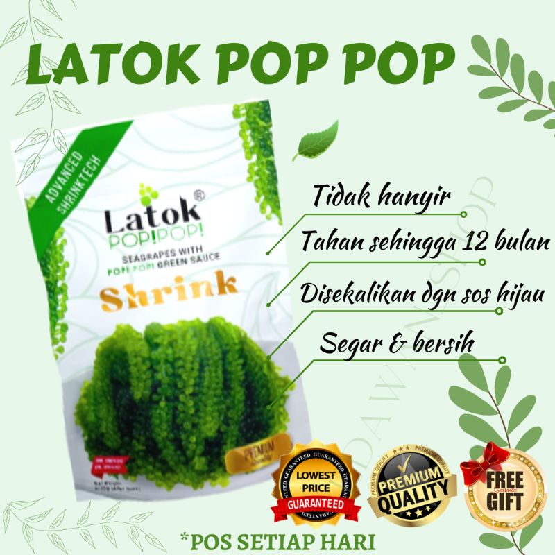 🔥Latok Pop Pop Shrink + Sos Hijau Pop Pop🔥Freegift🔥 | Shopee Malaysia