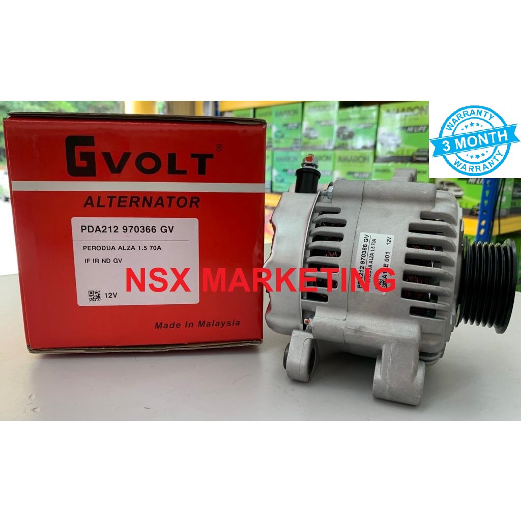 Perodua Alza 1.5, Myvi 1.5 Lagibest 3 Pin 6PK 70A Alternator (NEW ...
