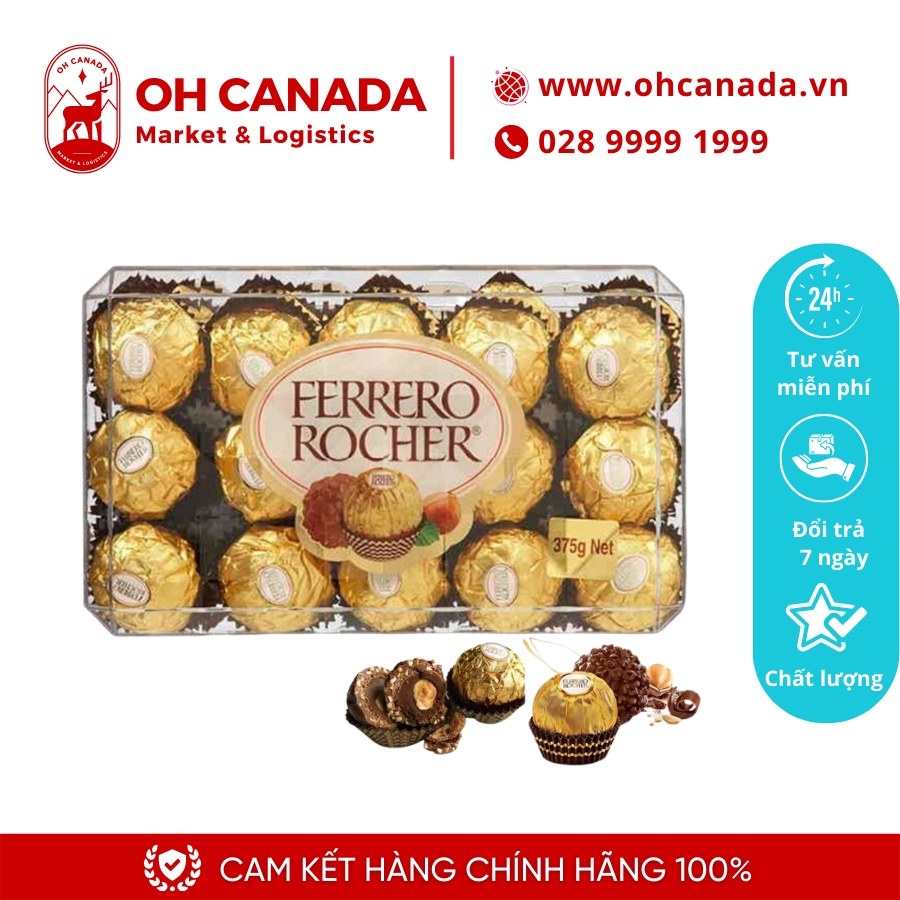 Ferrero Rocher Chocolate Chestnut, Box Of 30 Italian Tablets | Shopee ...
