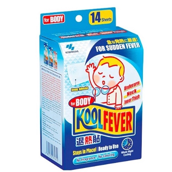Kool Fever Chidren For Body Cooling Gel ( 1Box 14Sheets ) | Shopee Malaysia
