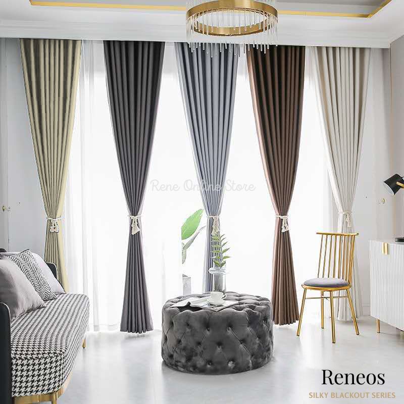 RENEOS 99% Blackout Curtain 270cm Height Langsir 270cm Labuh Langsir ...