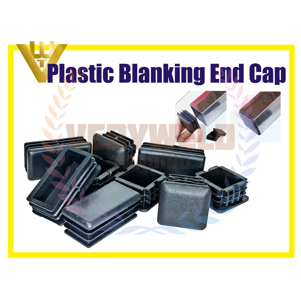 VERYWELD Hollow Plastic Blanking End Cap Square / Square Plug | Shopee ...