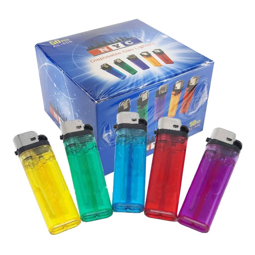 NYC Disposable Gas Lighter (1 box 50pcs) | Shopee Malaysia