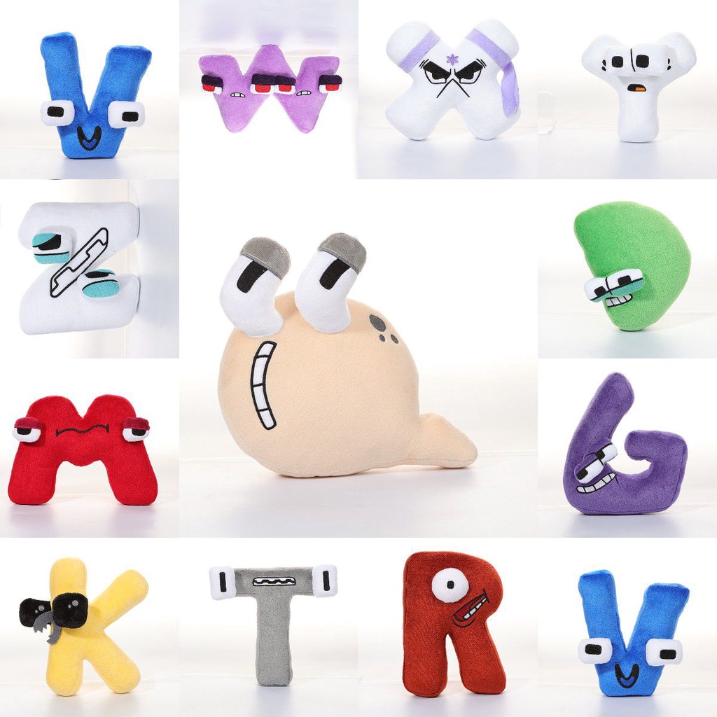 26 PCS Alphabet Plush Toy, Alphabets Alphabet Lore Stuffed Doll Preschool Educational English ...