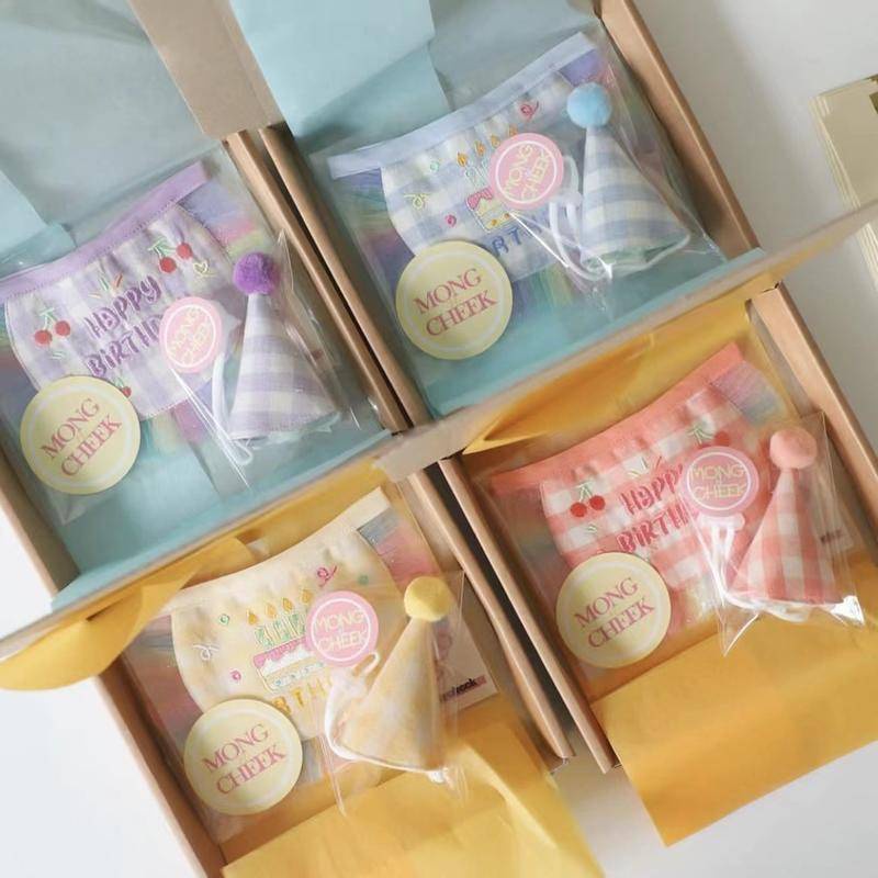 Pet Bib Dog Bib Korean Cute Birthday Embroidered Dog Bib Pet Cat Dog ...