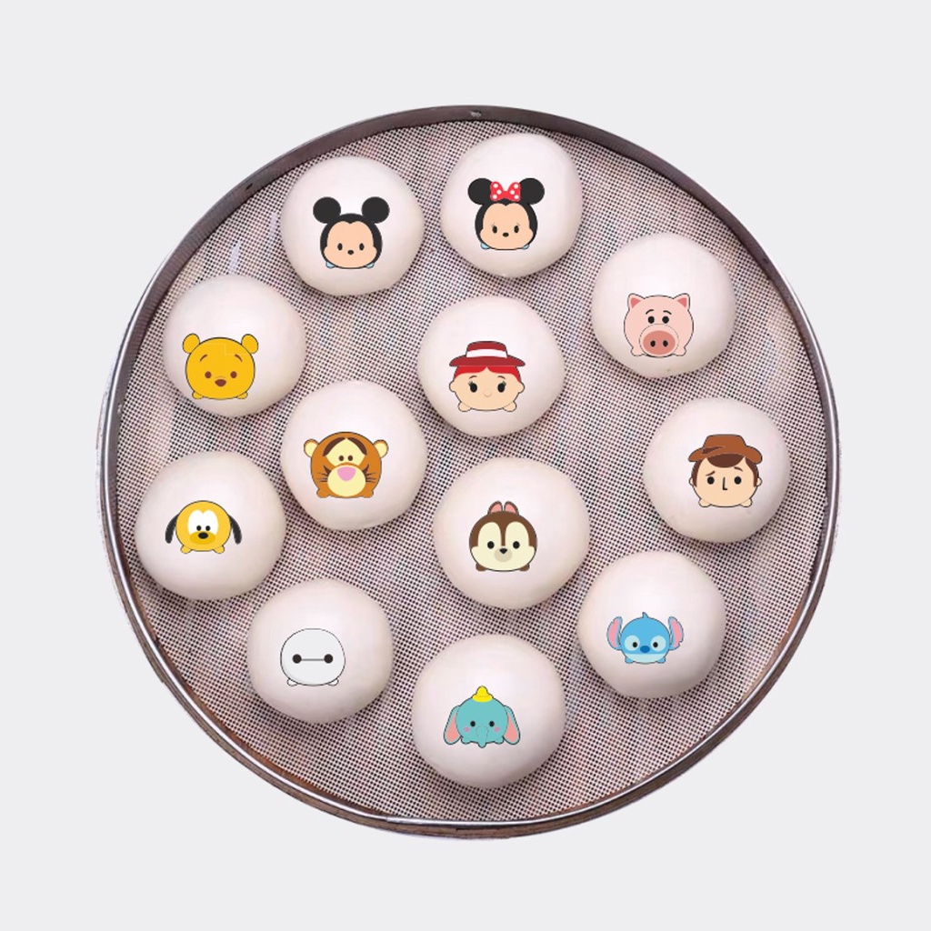 Mantou Buns Edible Glutinous Rice Paper Steamed Bun Cartoon Rice Paper ...