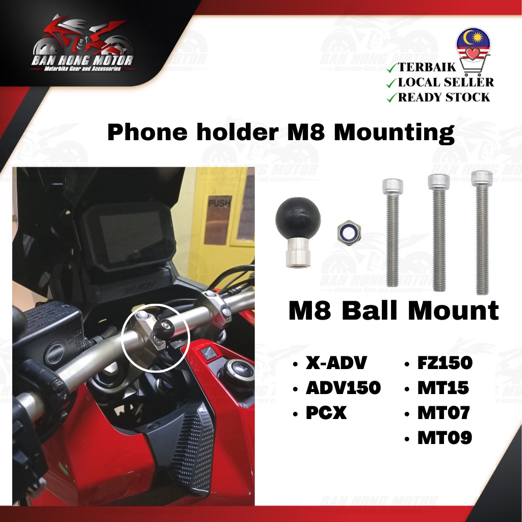Motosikal Handphone mount Pemegang mount Phone holder mounting for XADV ...