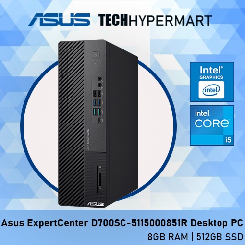 Asus ExpertCenter D700SC-5115000851R Desktop PC (i5-11500, 8GB, 512GB ...