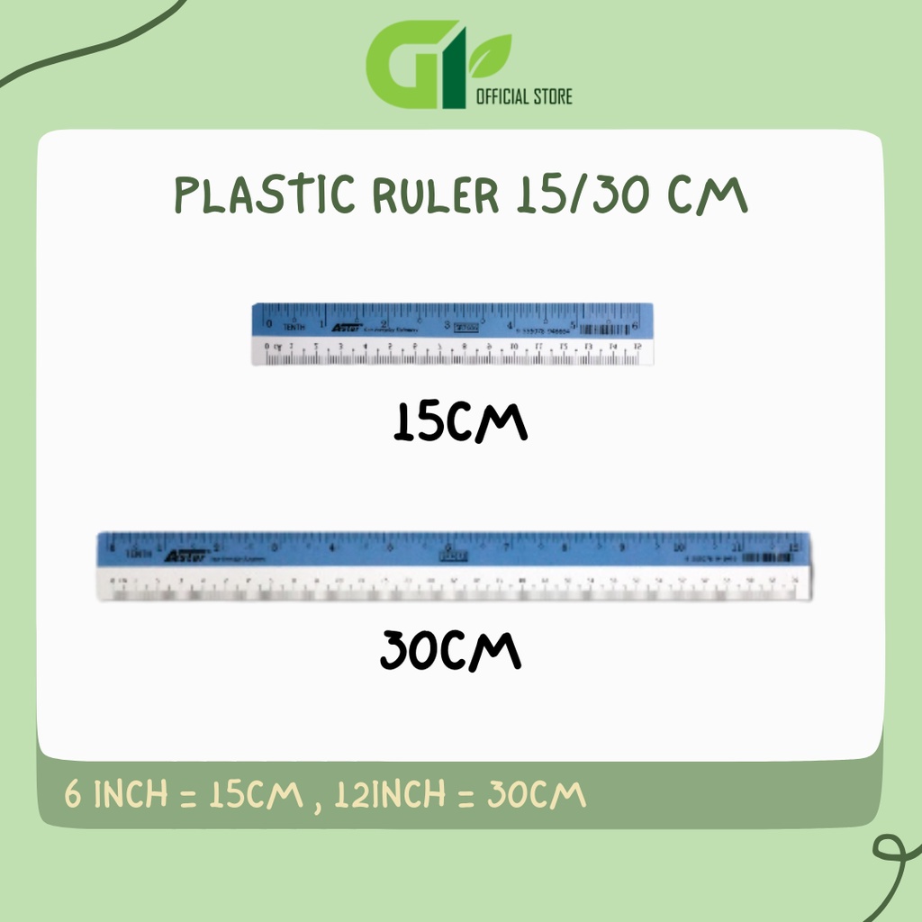 [GY Office] Plastic Ruler / Pembaris Panjang 15CM/30CM | Shopee Malaysia