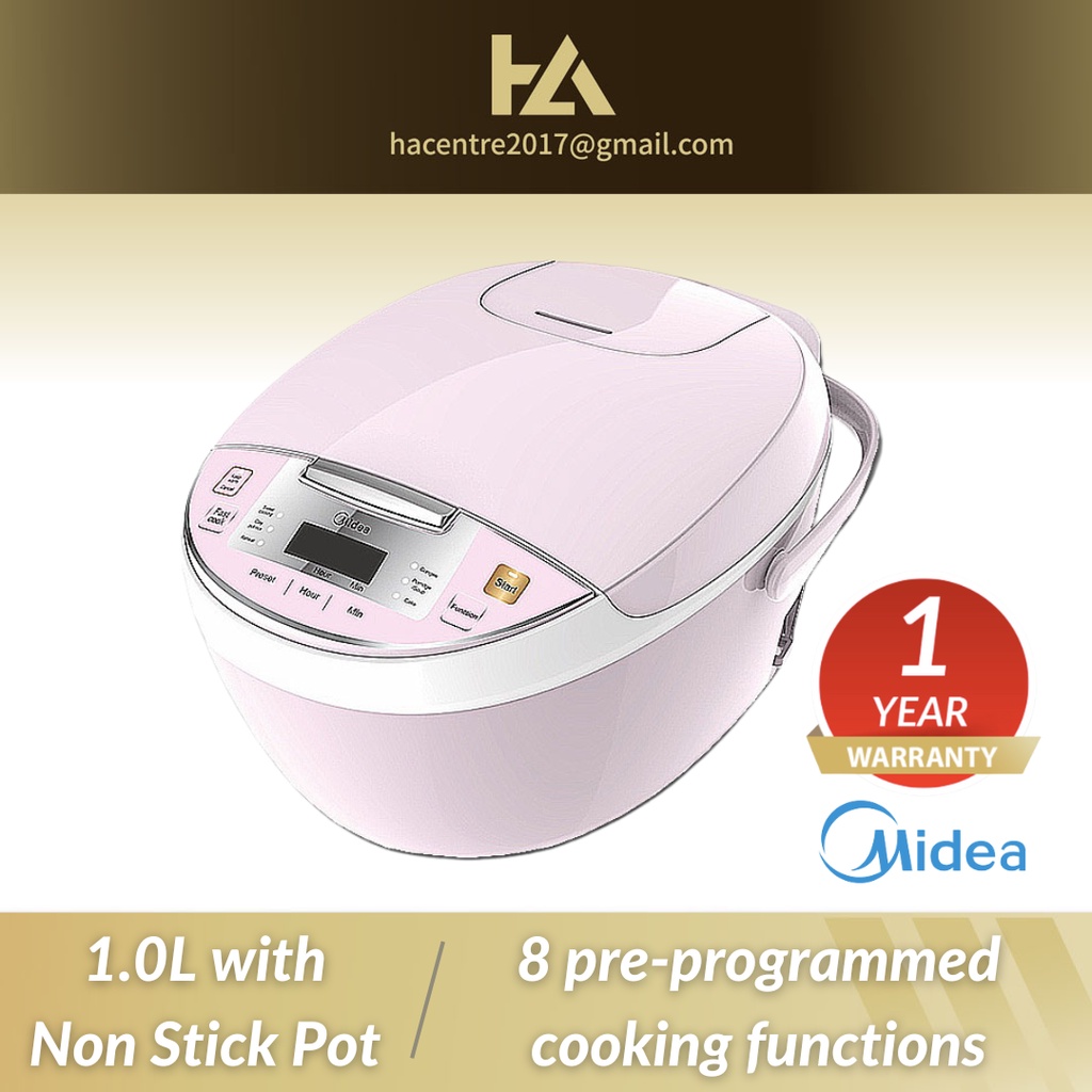 Midea 1.0L Smart Fuzzy Logic Multi-Function Rice Cooker MB-FS10 ...