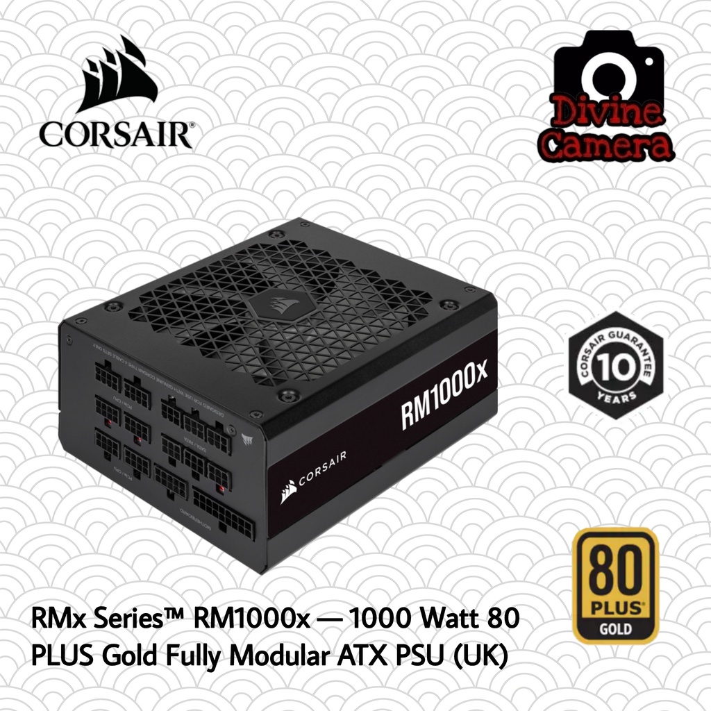 Corsair RMx Series RM1000x — 1000 Watt 80 PLUS Gold Fully Modular ATX PSU CP-9020201-UK | Shopee ...
