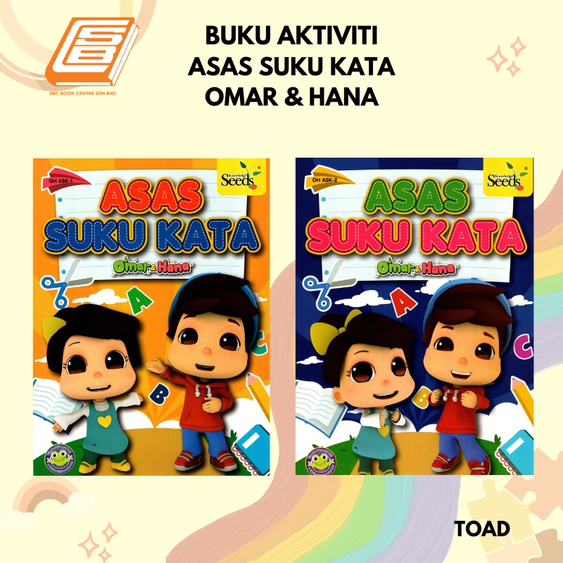 [SBCB]Buku Prasekolah: Asas Suku Kata Omar & Hana | Shopee Malaysia