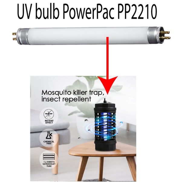 PowerPac PP2210 Mosquito killer trap, insect Repellent UV Lamp Bulb ...