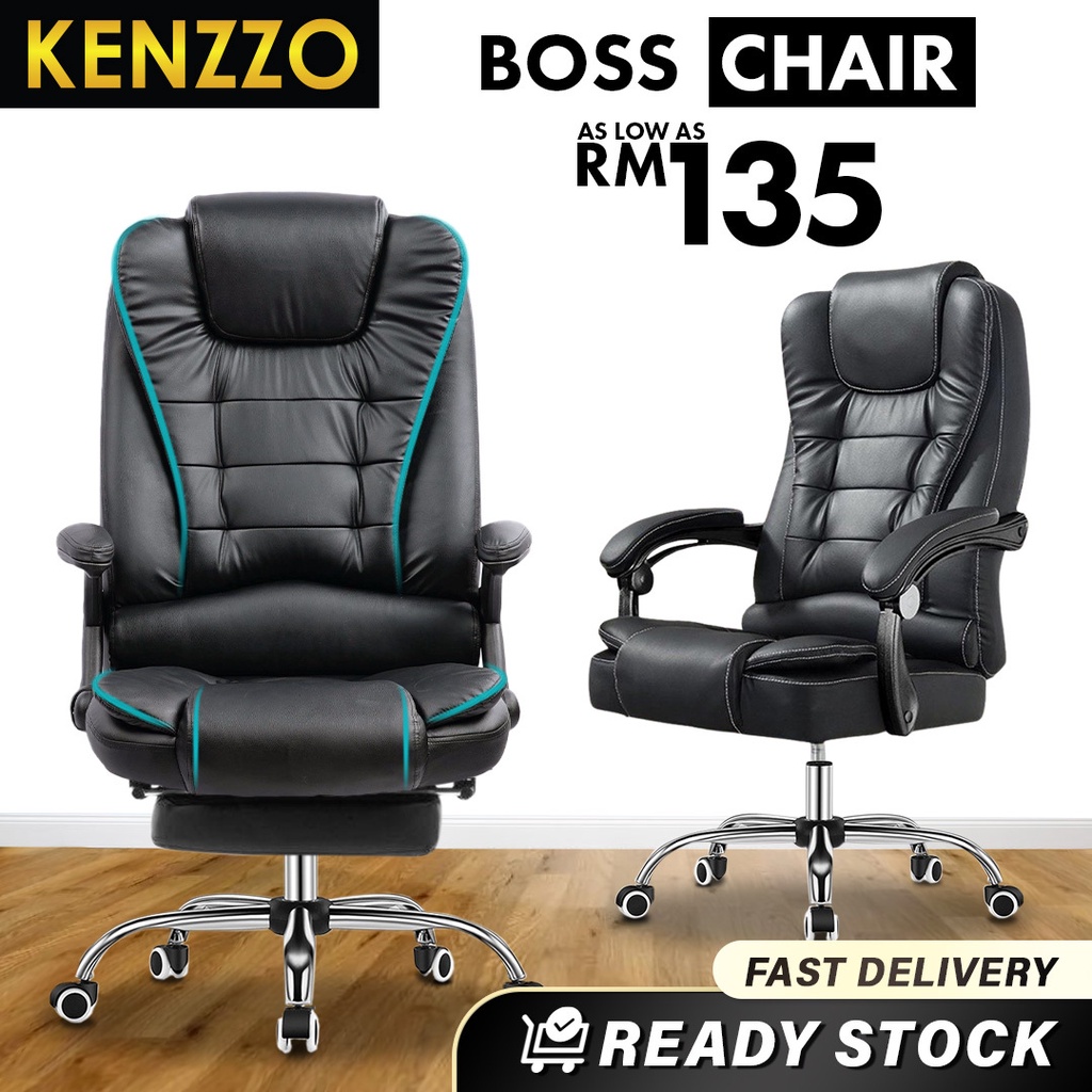 Kerusi Office Macam Bossku | Office Chair With Legrest Like a Boss ...