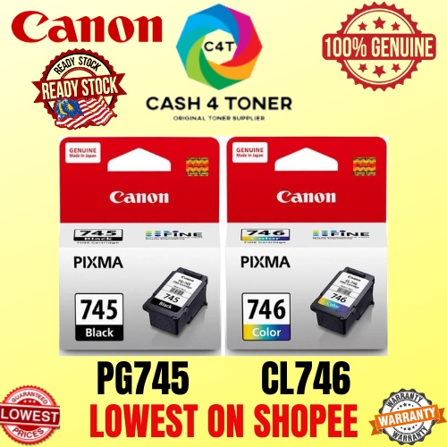 GENUINE CANON PG-745 745S 745XL 745 / CANON CL-746 746S 746XL 746 INK ...