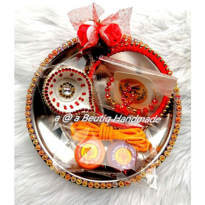 Sumangali tray set / Nalungu tray set for Indian traditional use ...